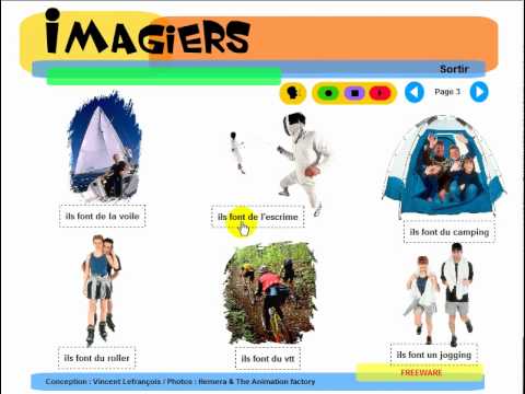FRANÇAIS LANGUE ÉTRANGÈRE = Imagiers = Vocabulaire = Que font ils - YouTube
