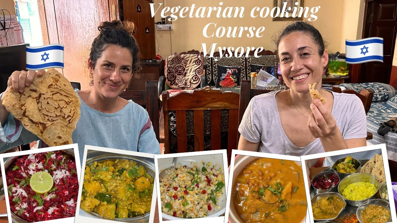 Mysore vegetarian South thali for Israel 🇮🇱 students | Cookingclasses ...