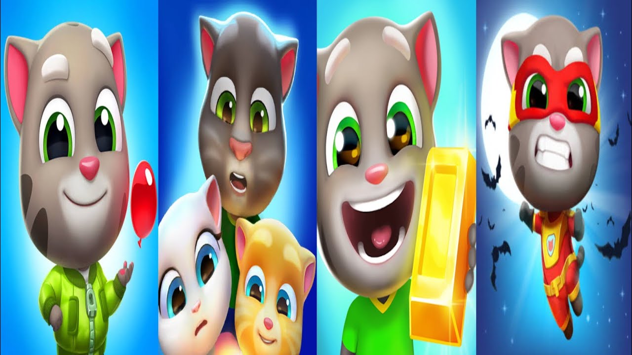 Talking Tom Splash Force vs Talking Tom And Friends vs Talking Tom Gold ...
