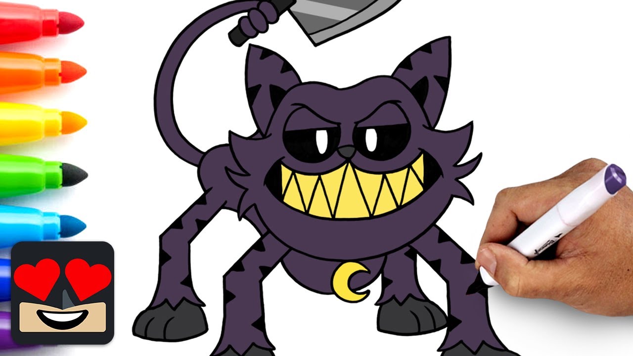 How To Draw Monster CatNap | Poppy Playtime - YouTube