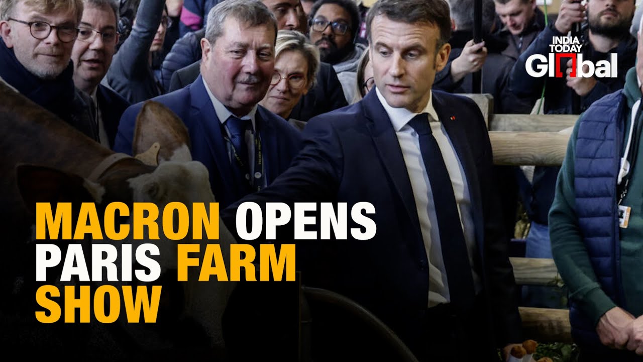 LIVE: French President Emmanuel Macron Opens the Paris Farm Show ...