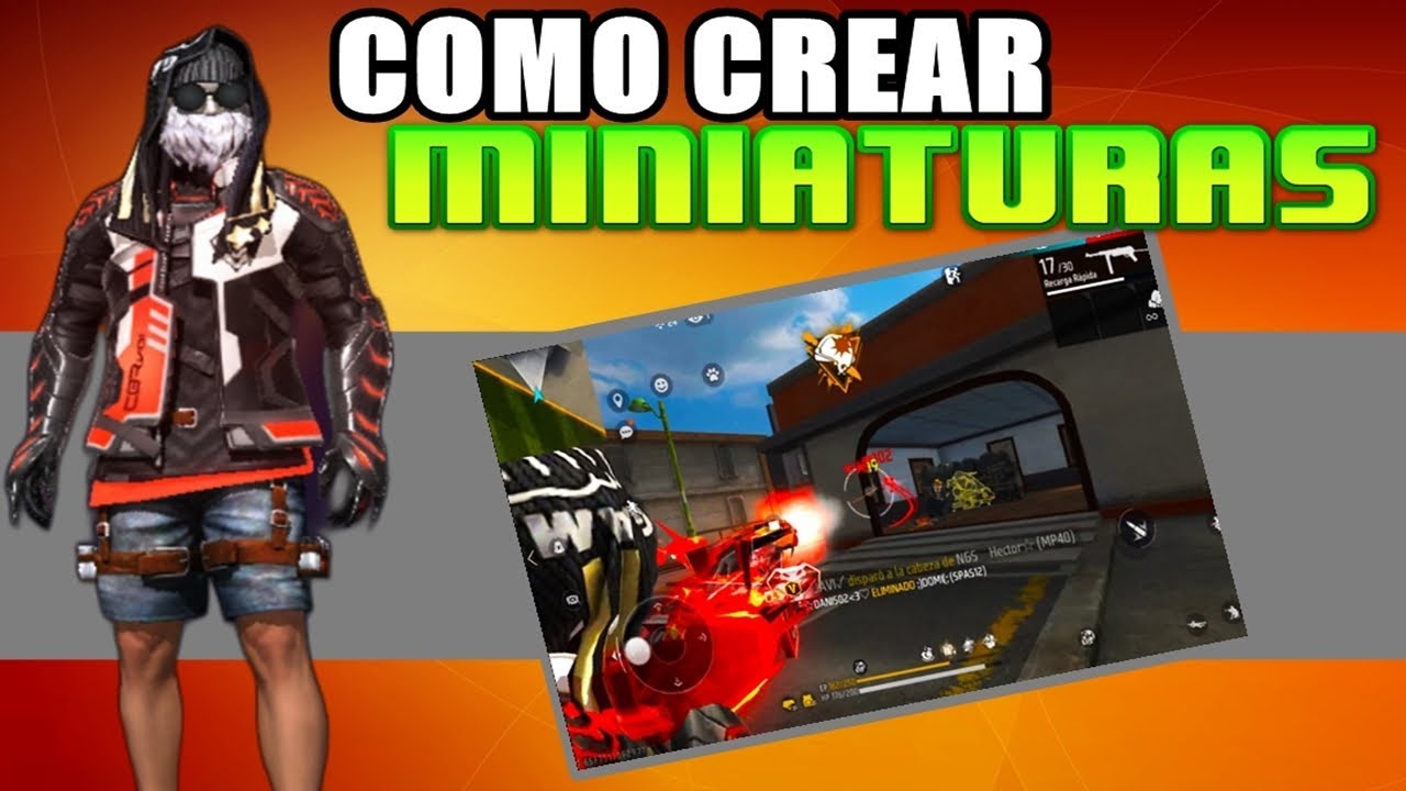 COMO HACER MINIATURAS DE FREE FIRE TUS DIRECTOS/VIDEOS 😱MEJOR TUTORIAL ...