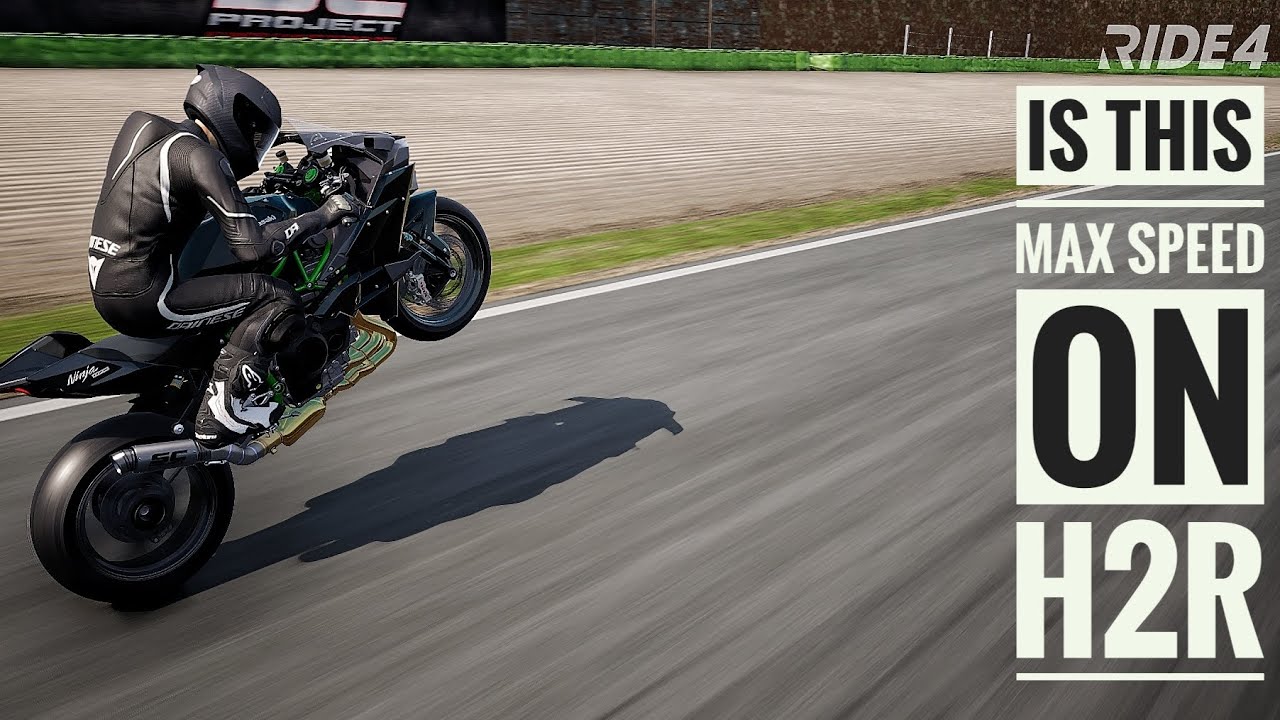 Kawasaki Ninja H2R - Top Speed - RIDE 4 #kawasaki #ninja #h2r #topspeed ...