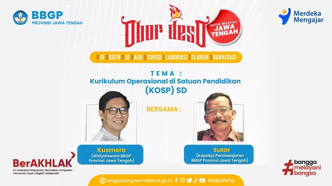OBOR DESO : Kurikulum Operasional di Satuan Pendidikan (KOSP) SD - YouTube