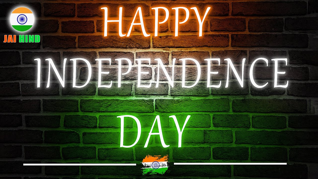 Photoshop Independence Day Neon Glowing Text Effect | 15th August Text ...