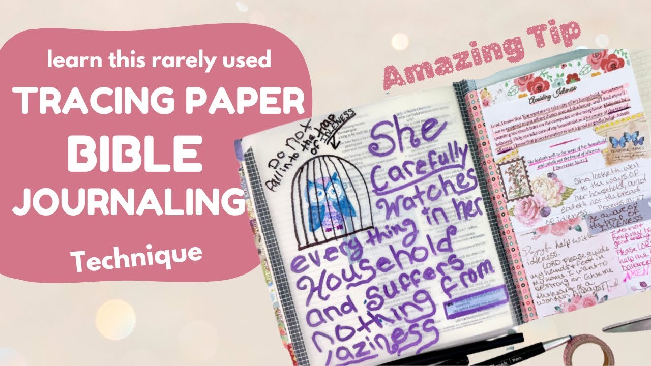 Amazing Bible Journaling Tip - YouTube