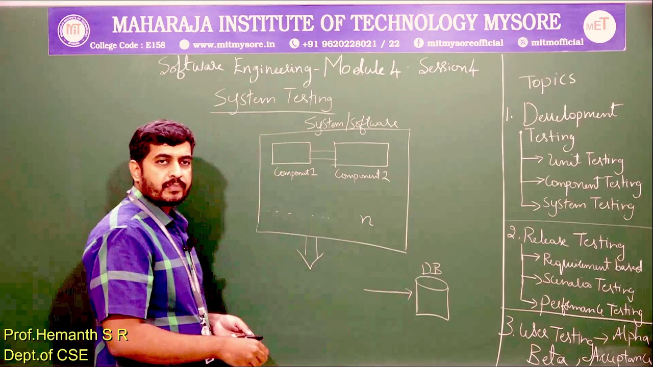 Release Testing 3 Rd Semester Cseise Module 04 Se Session 04 Youtube