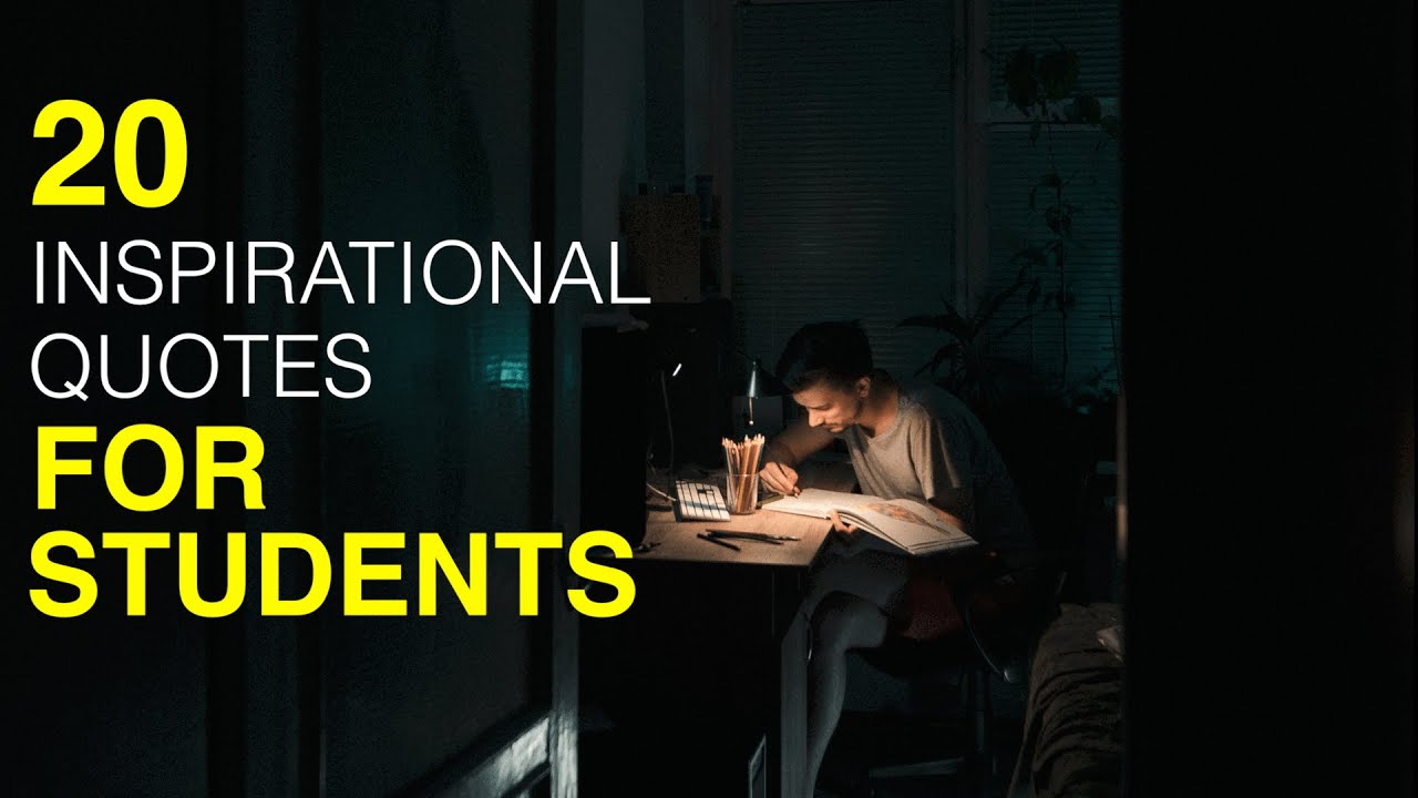 20 STUDY Inspirational Quotes for STUDENTS | Best Motivational Lines ...