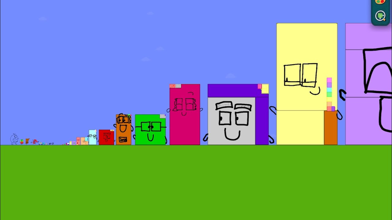 Numberblocks S1 Ep3 More Big Numbers (Algodoo) - YouTube