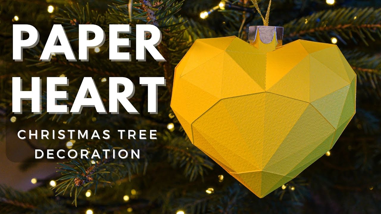 How to make Christmas Heart | DIY Christmas Decorations and St ...