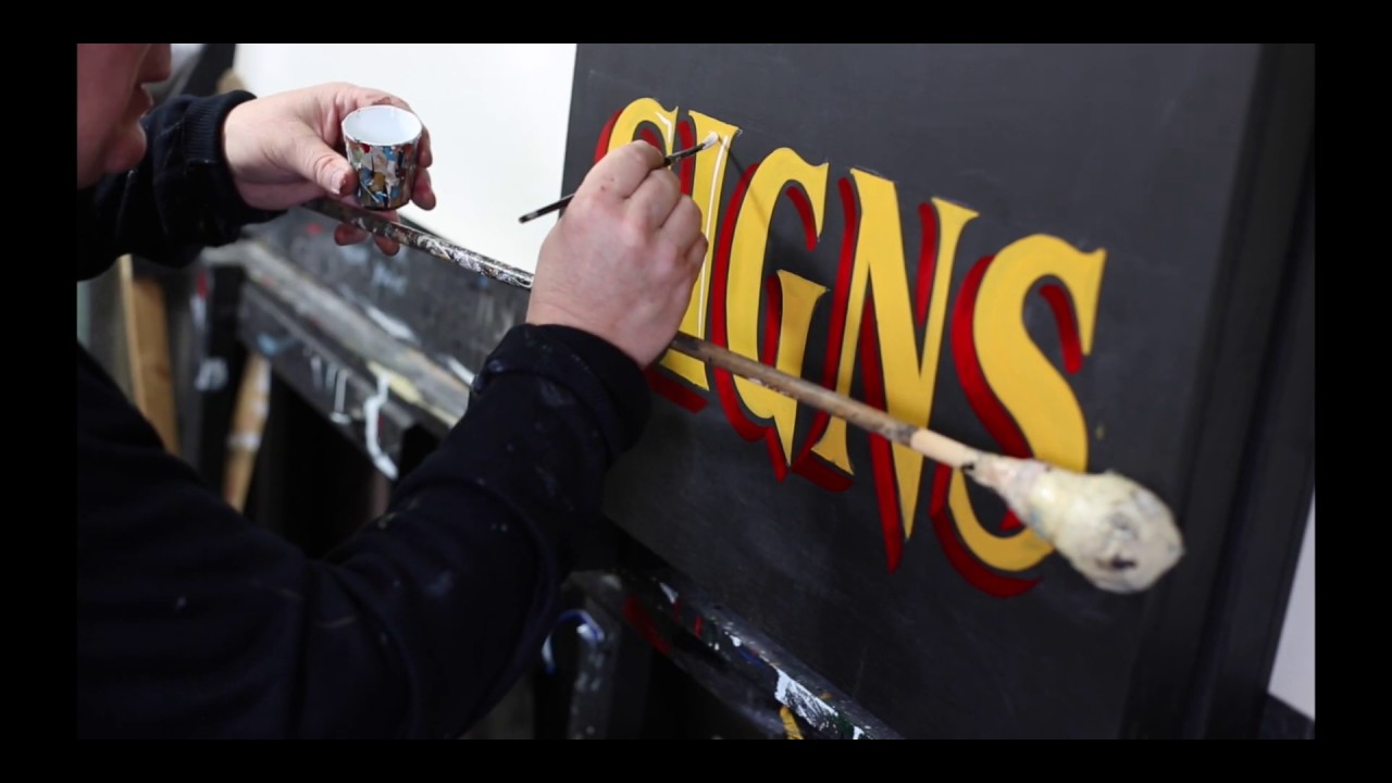 Wayne Tanswell Master Signwriter - YouTube