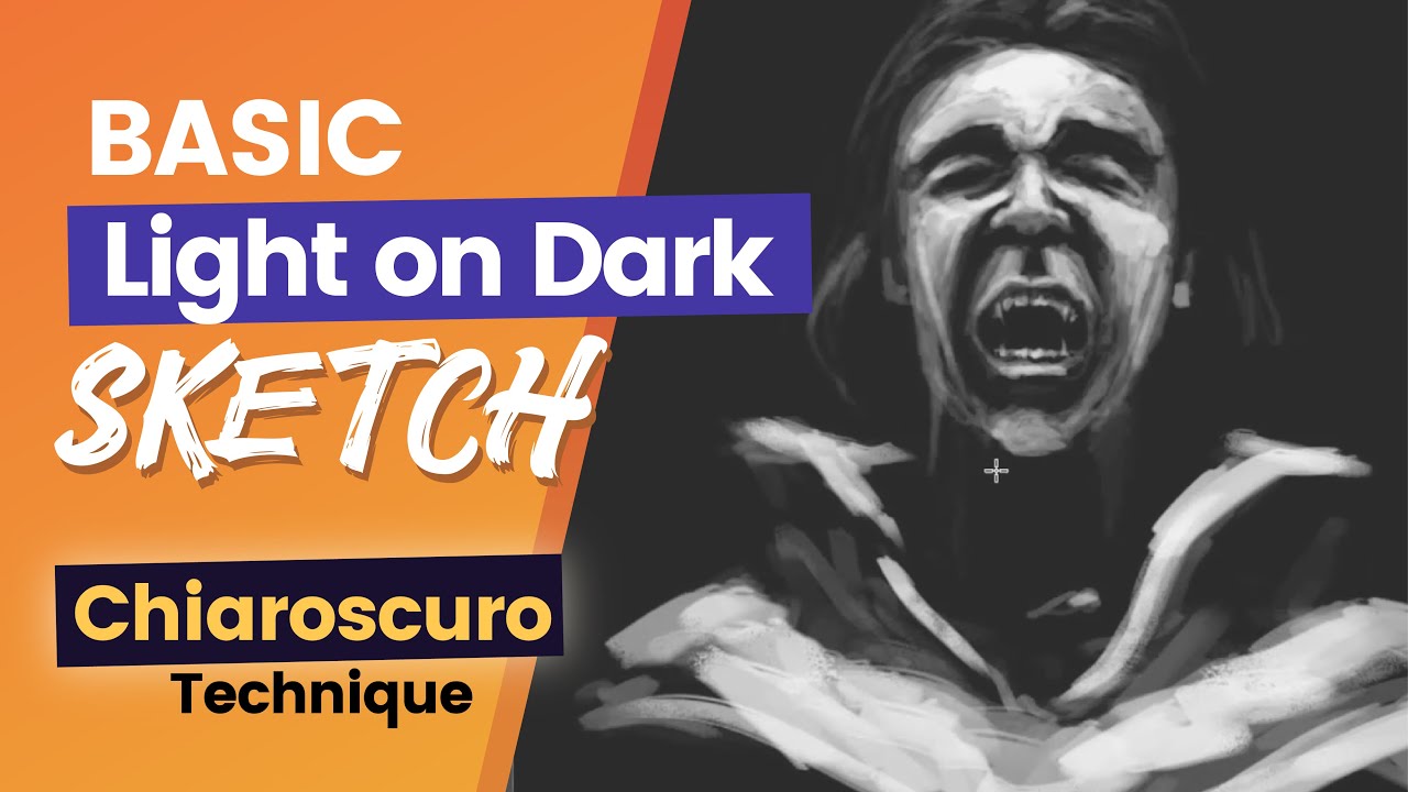 [Basic Sketching] How to Draw Light in Dark Technique | Chiaroscuro ...