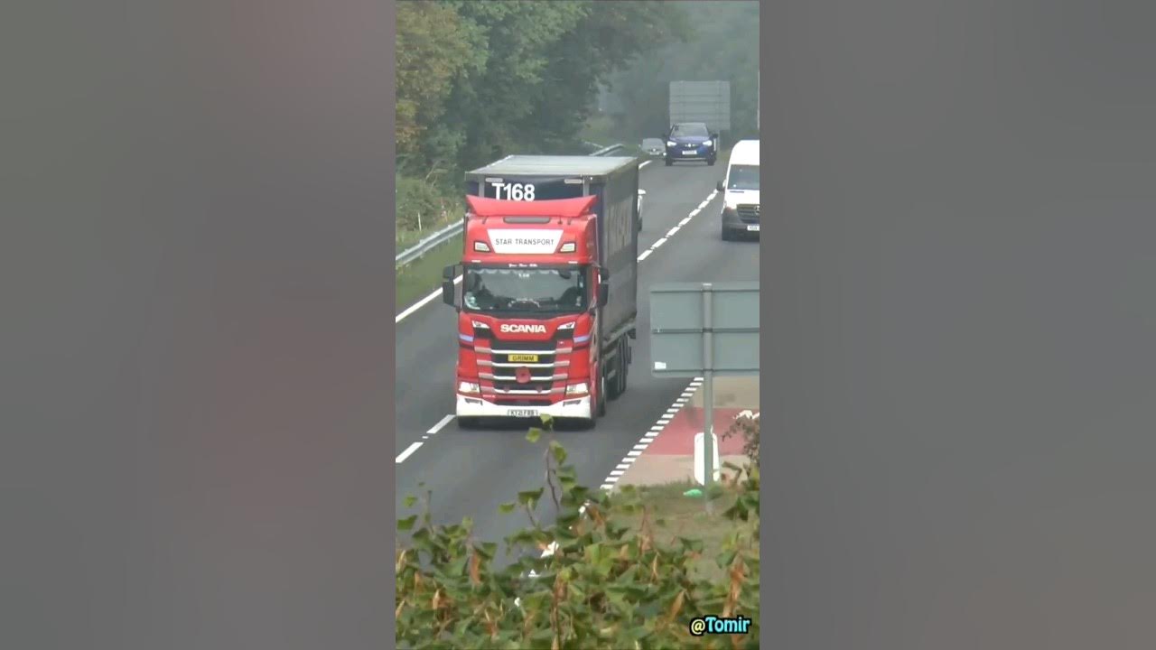 SCANIA 660S A1(M) motorway #truckspotting #tomir - YouTube