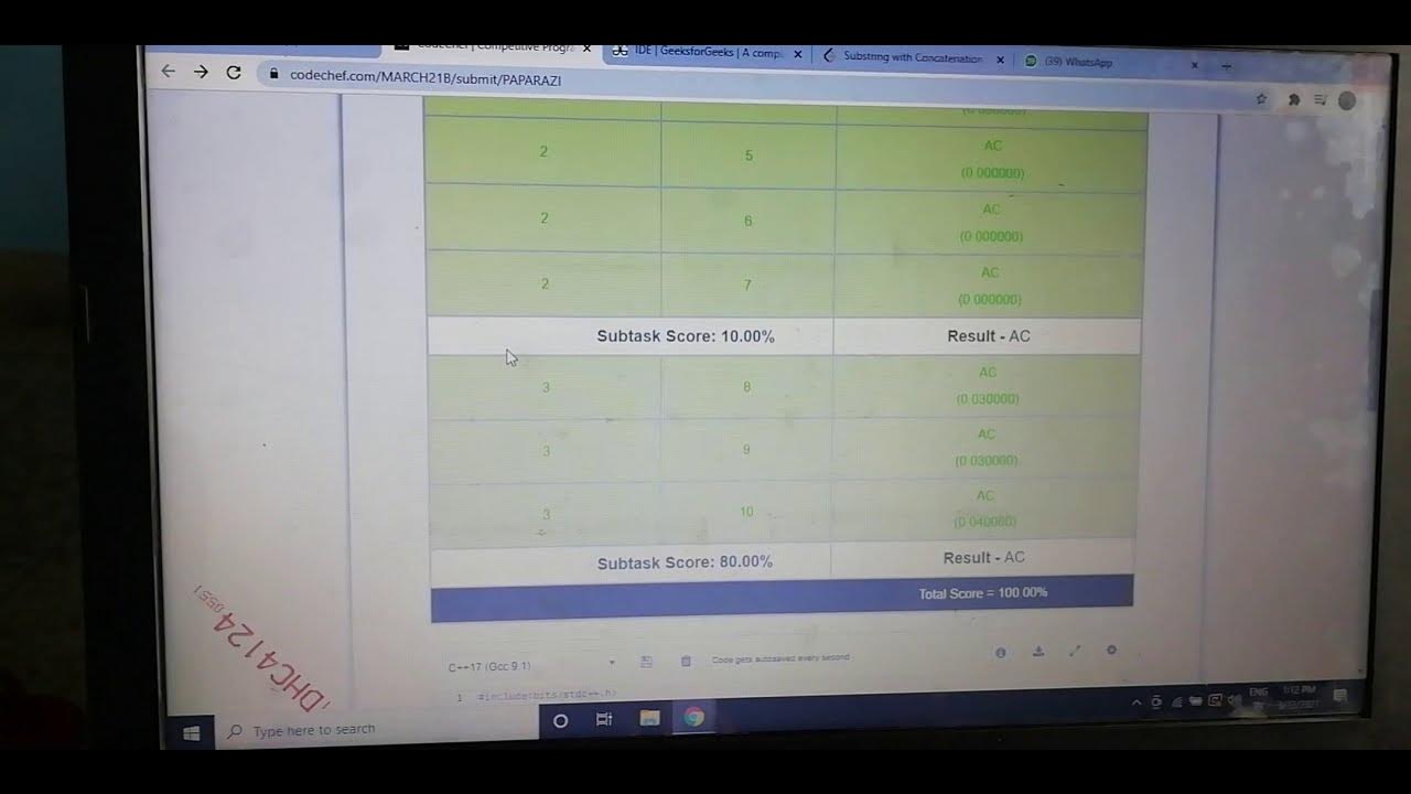 Codechef March long challenge solution paparazzi gennady solutions - YouTube