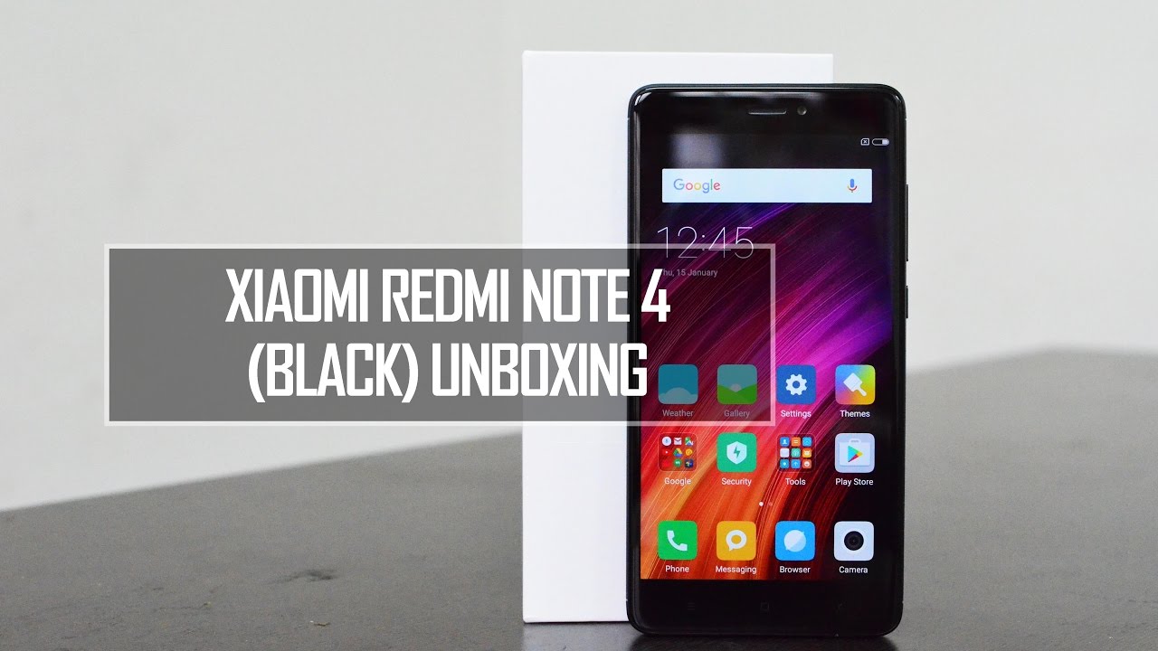 Xiaomi Redmi Note 4 (Black) Unboxing- Snapdragon 625, 4GB RAM and 64GB ...