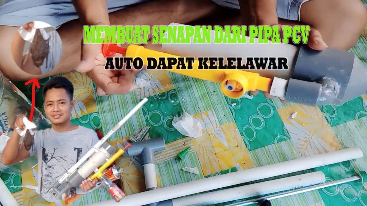 Cara membuat senapan dari pipa PVC | reload cepat - YouTube
