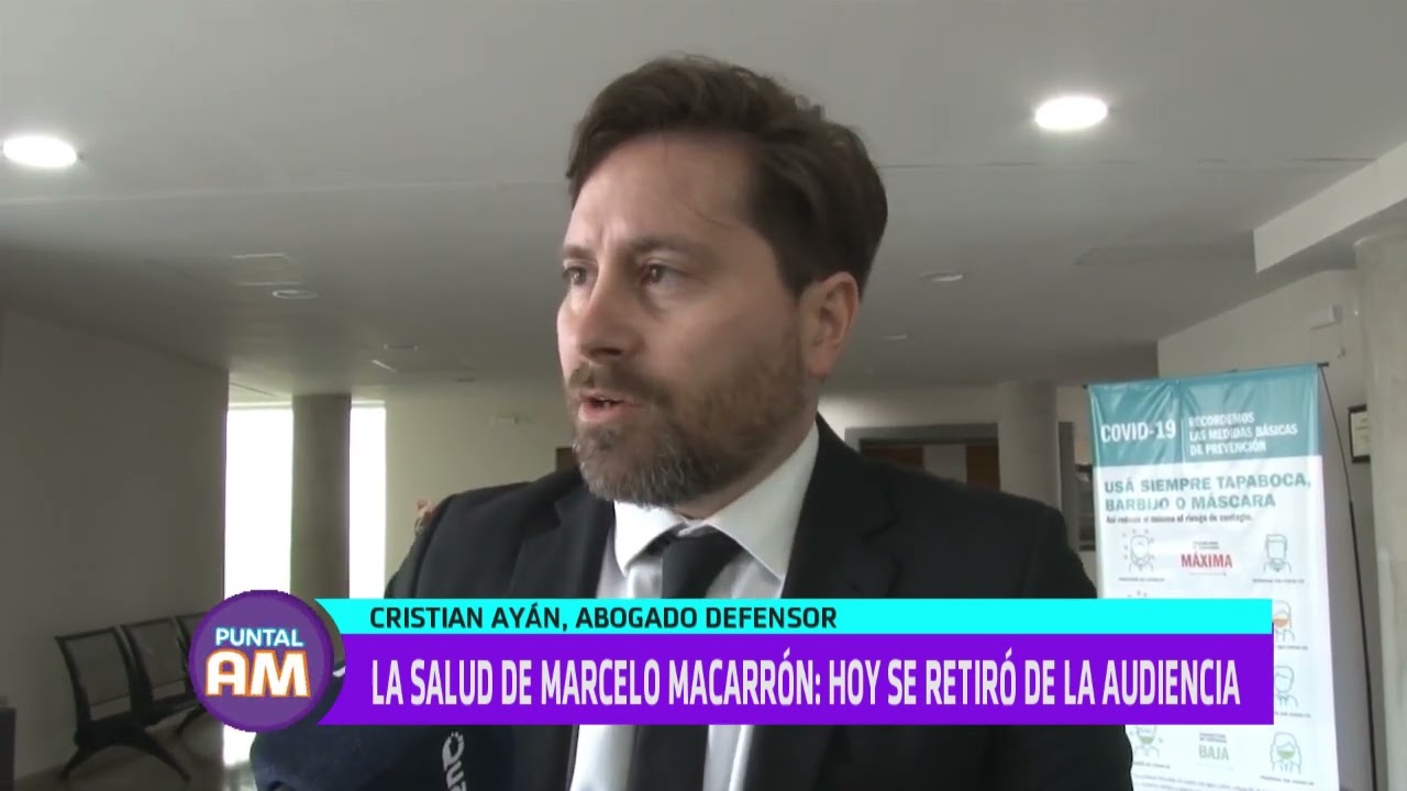 La salud de Marcelo Macarrón: Hoy se retiró de la audiencia - YouTube