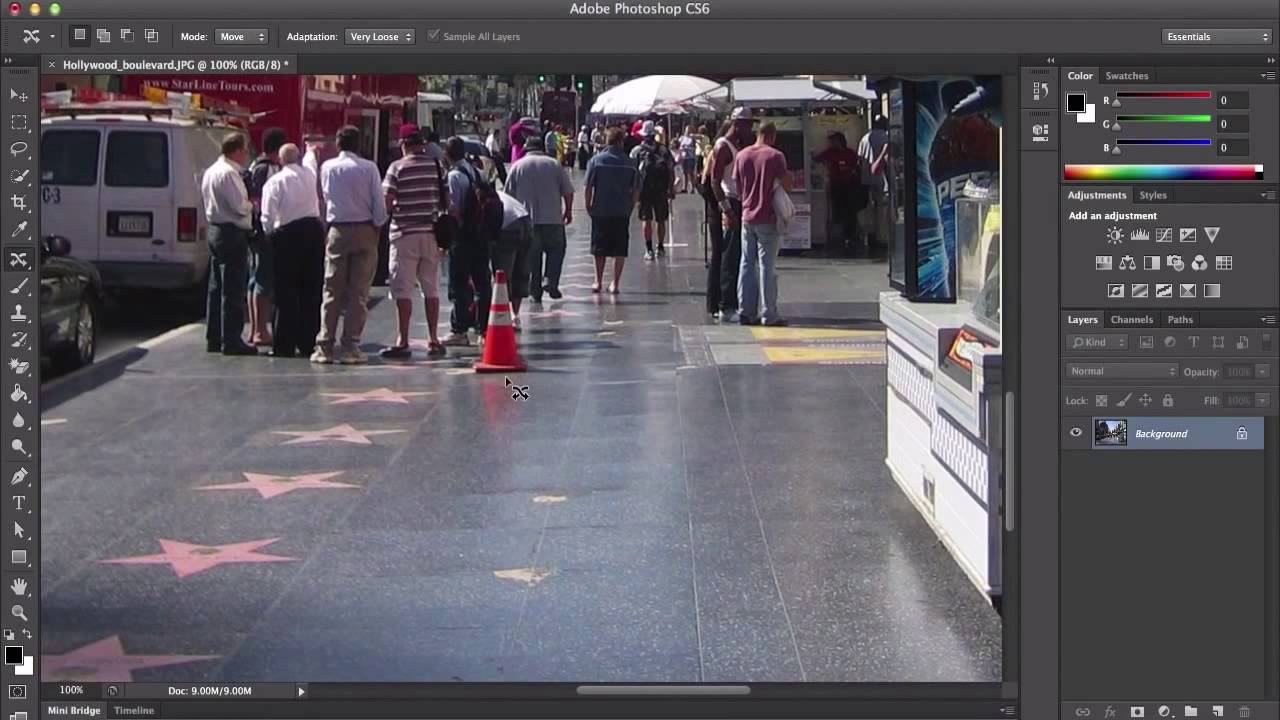 Adobe Photoshop CS6 Content Aware Move Tool - YouTube