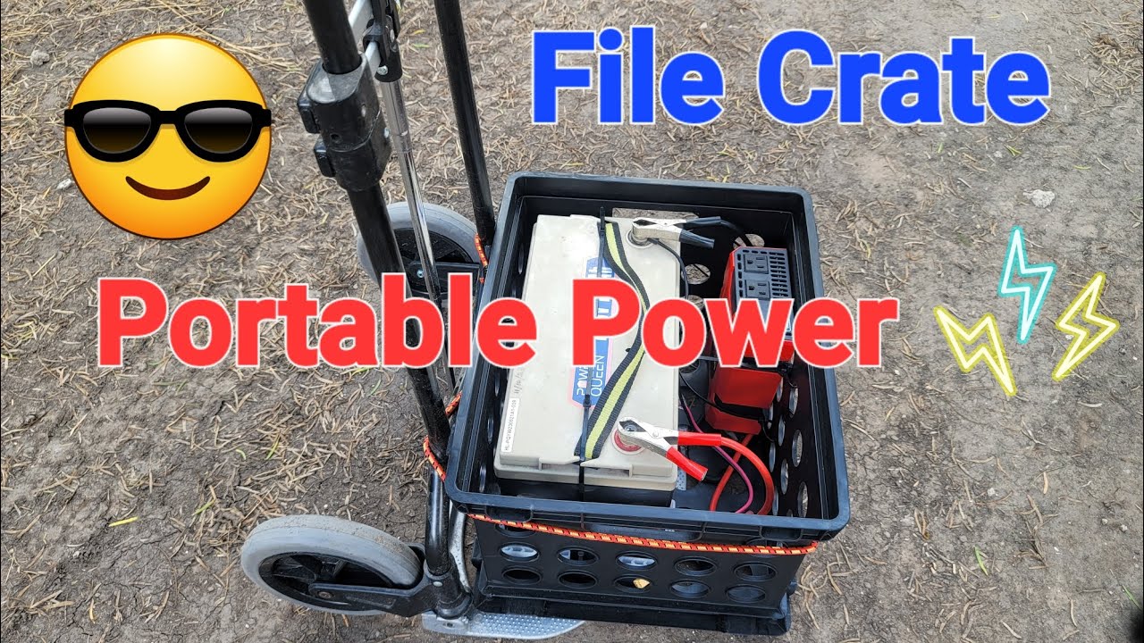 File Crate Portable Power...Low Budget, Easy to put together.... - YouTube