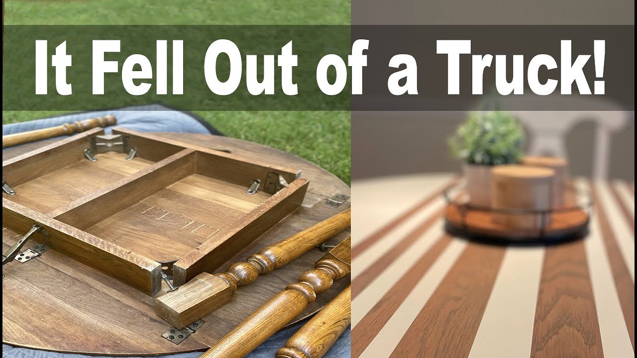 Fixing and Restyling a Damaged Table - YouTube