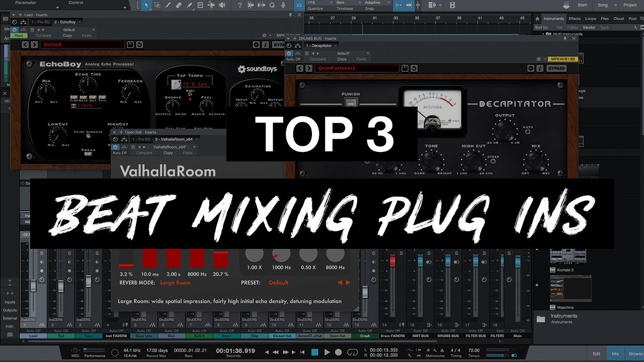 My Top 3 BEAT MIXING Plug Ins (January 2018) - YouTube