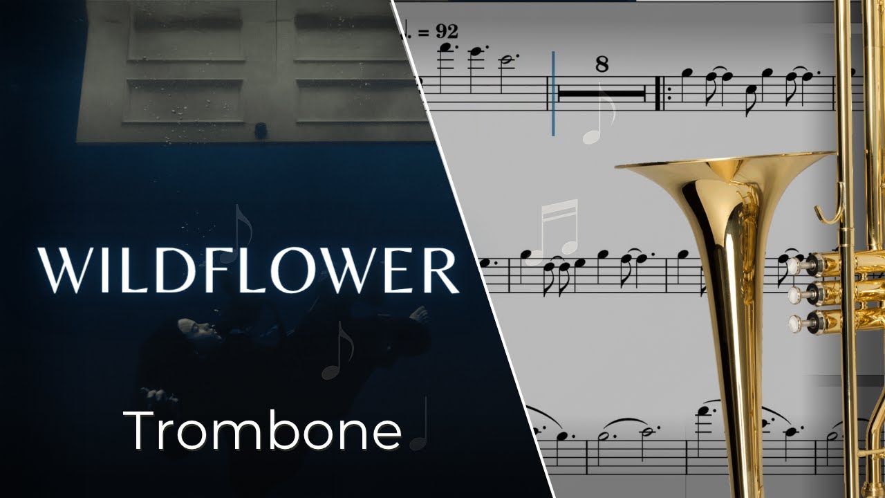 Wildflower – Trombone Sheet Music 🎶 | Billie Eilish (PDF Link) - YouTube