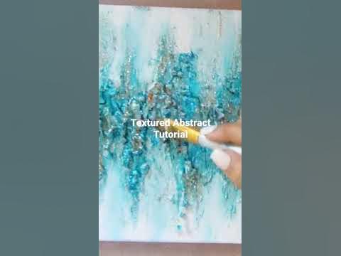 DIY Textured Abstract Art / Mixed Media Tutorial - How to Texture ...