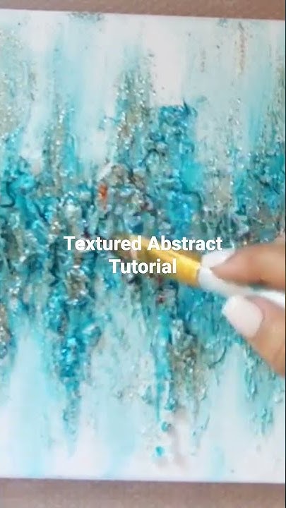 DIY Textured Abstract Art / Mixed Media Tutorial - How to Texture ...