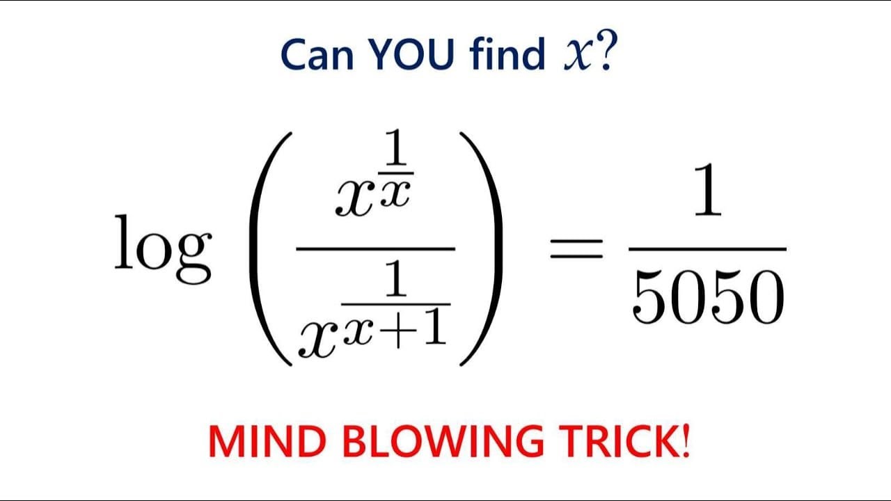 Can You Find the Integer Root of This Log Equation? Easier Than It ...