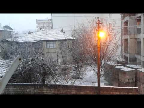 Kırıkkale 10 Şubat Lapa Lapa Kar