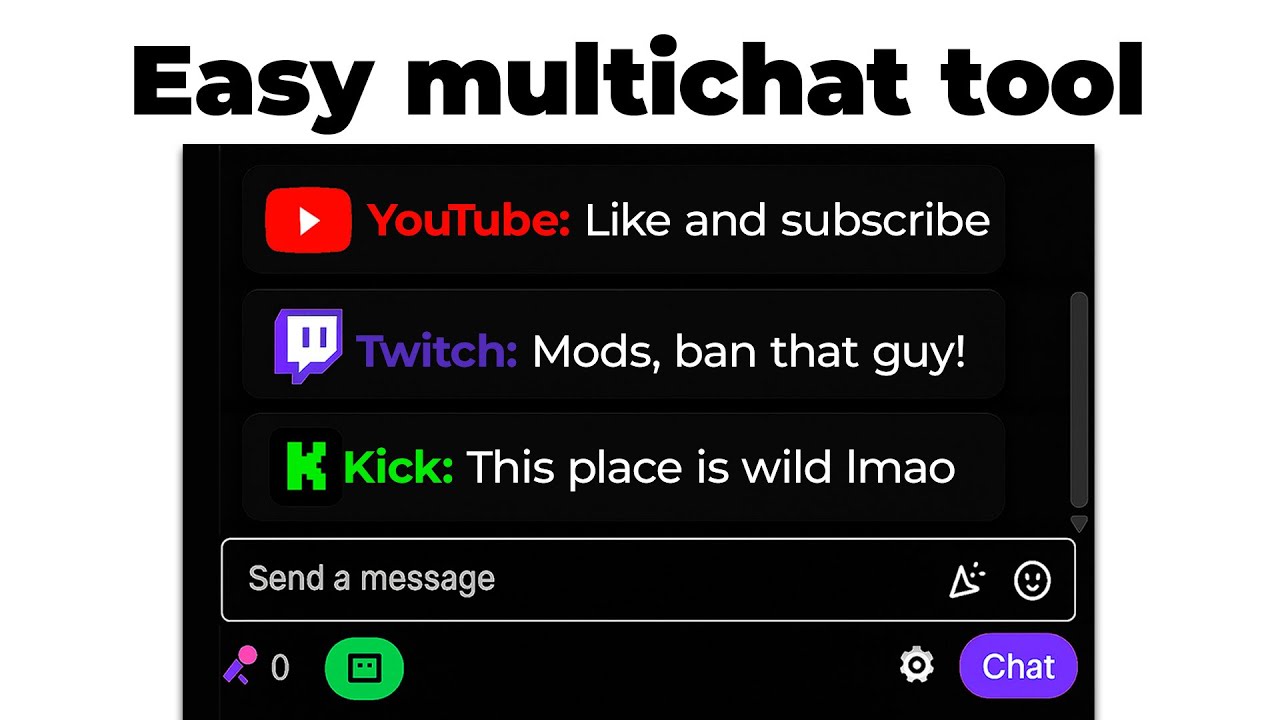 How to Combine Multichat in OBS (Twitch, Kick, and YouTube) - YouTube