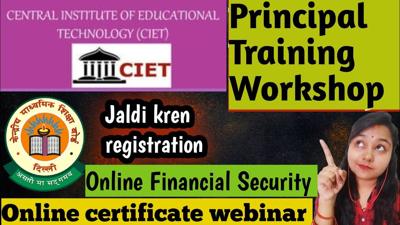 Principal Training Workshop | 💯% Free Certificate courses | CBSE ...