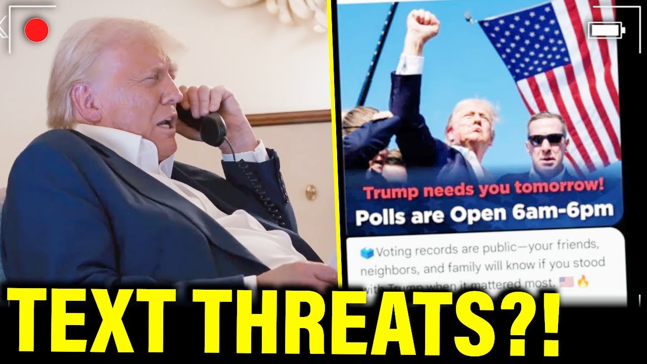 Trump Team SENDS SCARY TEXT MESSAGES to Voters - YouTube