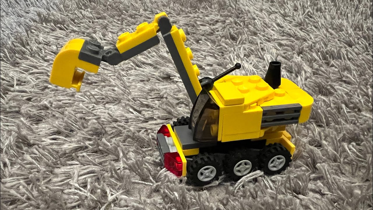 Make a Mini Lego Excavator | Digger | Mini Construction Vehicle | Lego ...