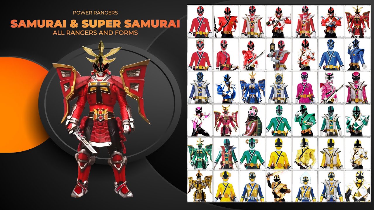 Power Ranger Samurai and Super Samurai All Rangers and Forms - YouTube
