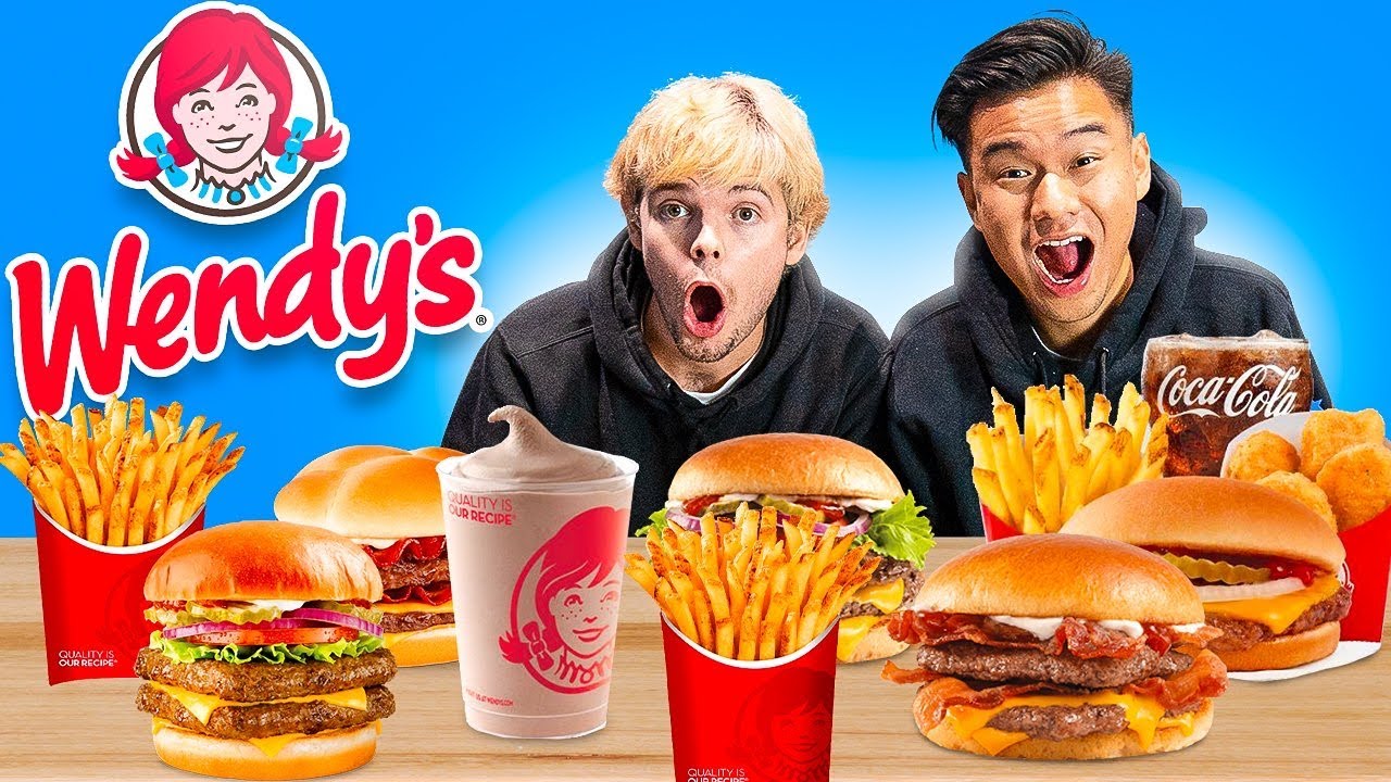 Eating ENTIRE Wendy's Menu with Moochie! - YouTube