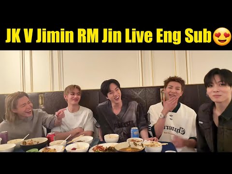 [ENG SUB 🔴] BTS Jungkook, Taehyung, Jimin, Jin & RM Weverse LIVE Eng Sub | BTS Weverse Live 