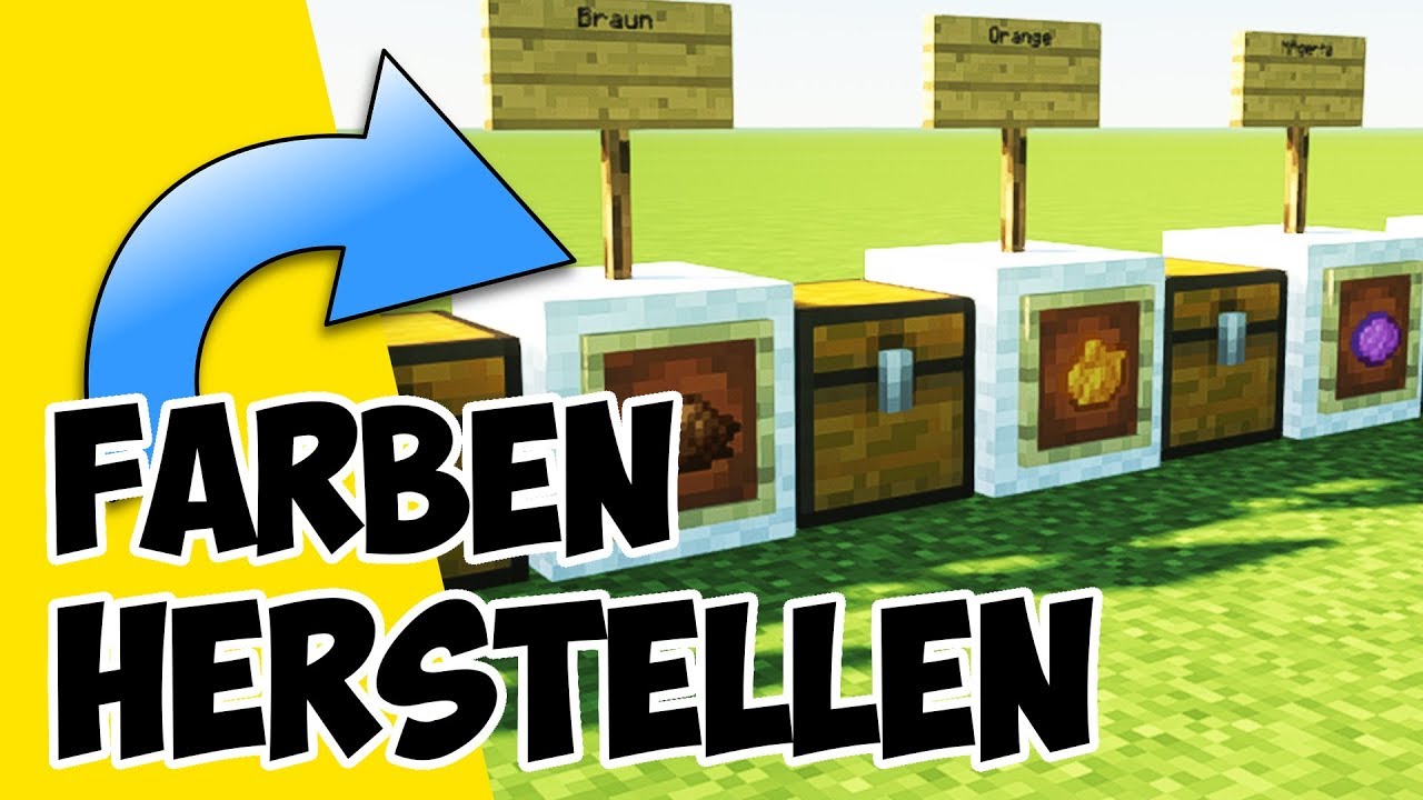 Minecraft Farbe herstellen | Wie stellt man in Minecraft Farbe her ...