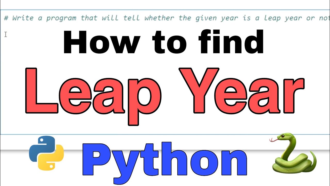 Python Program to Check Leap Year or not ( Hindi ) || Easy explanation || Python Practice - YouTube
