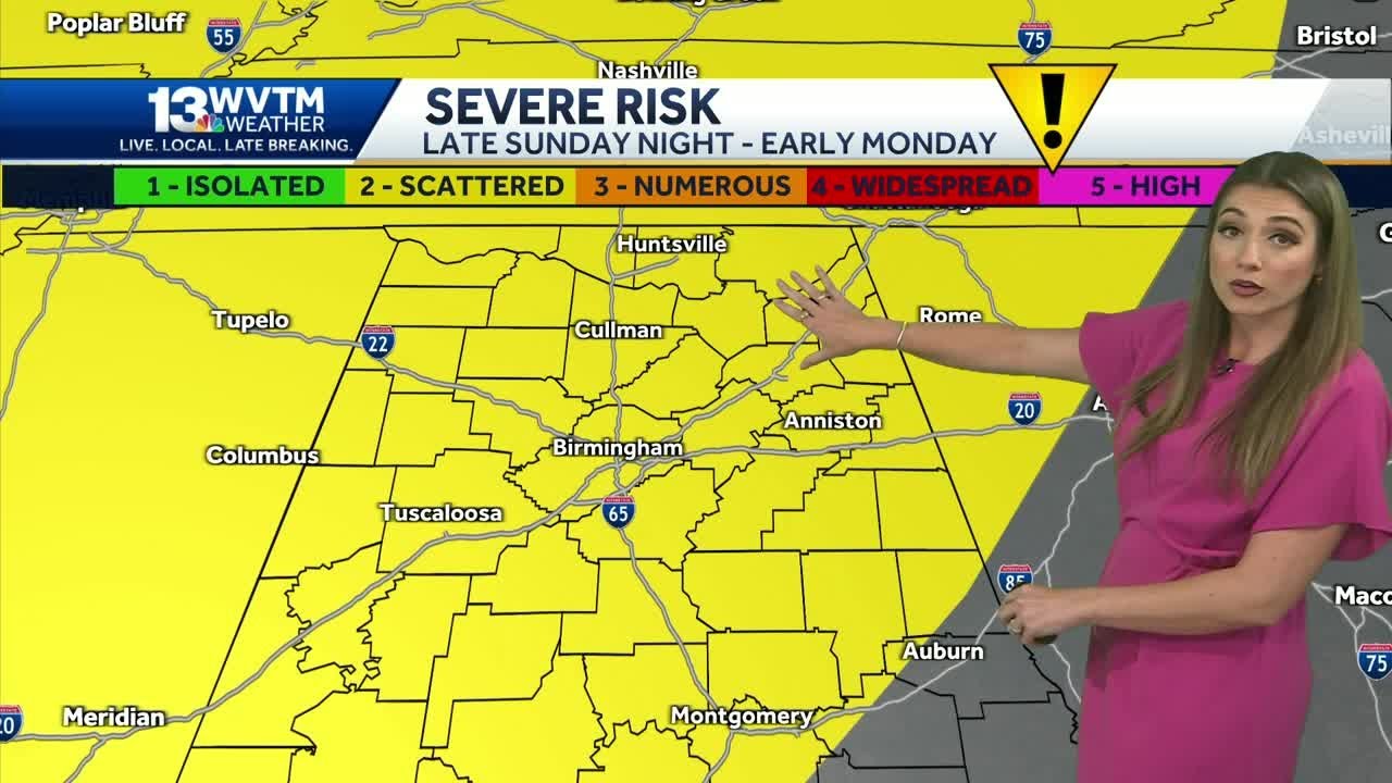 Impact weather in the Alabama forecast this weekend - YouTube
