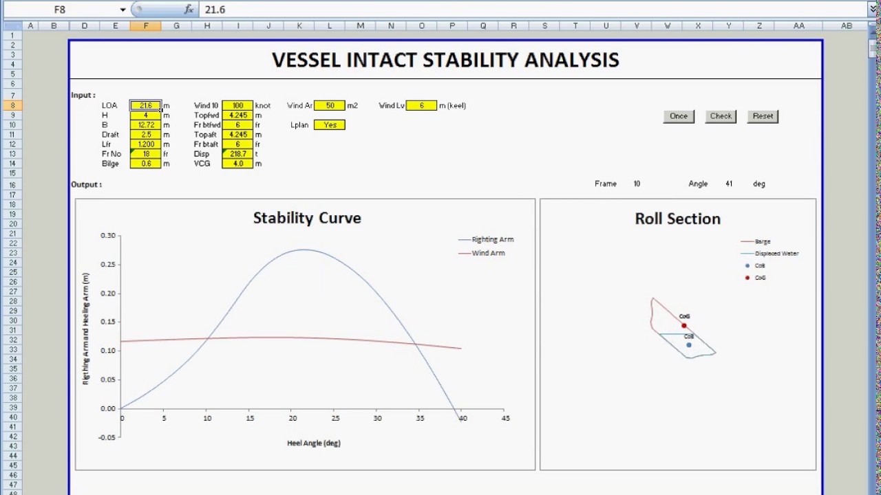 Ship/Vessel Dynamic Stability Analysis - YouTube