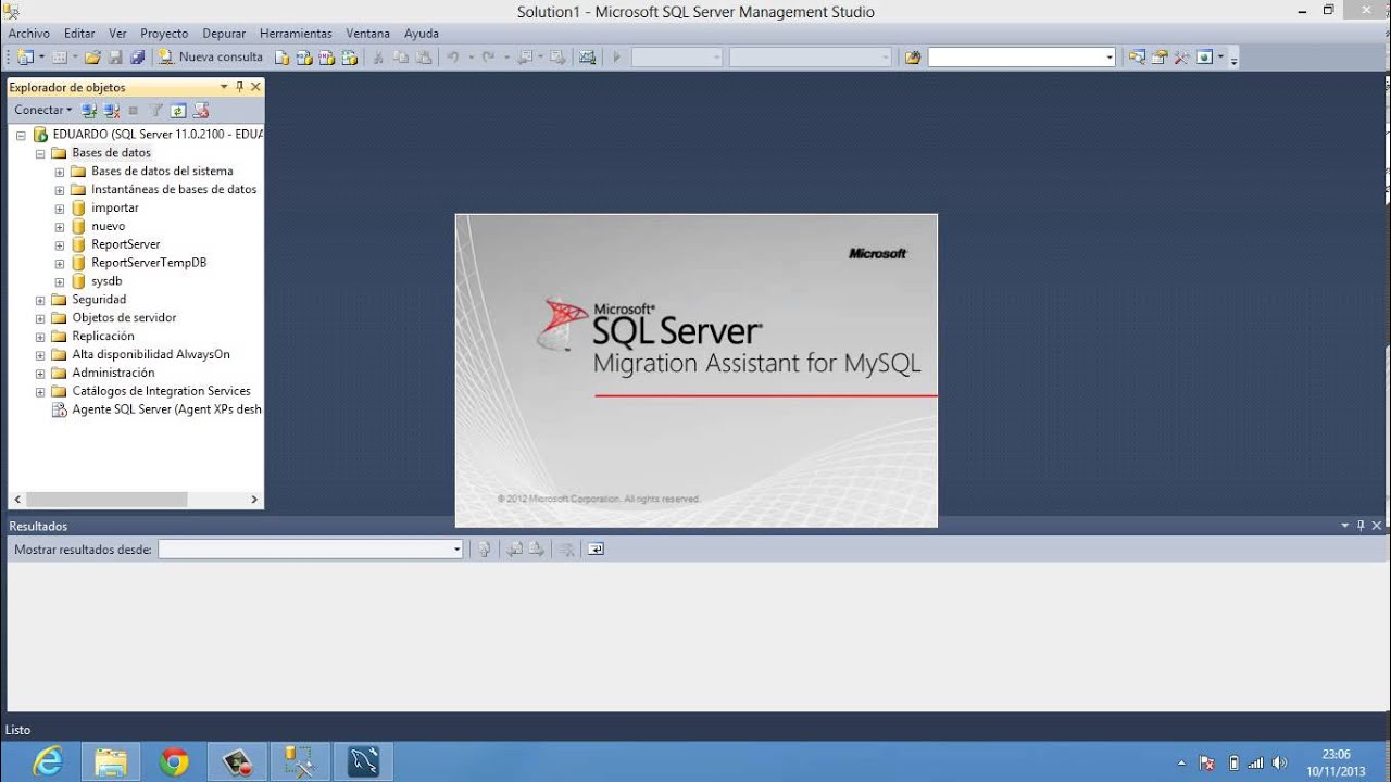Exportacion De Mysql A Sql Server Utilizando El Ssma Youtube
