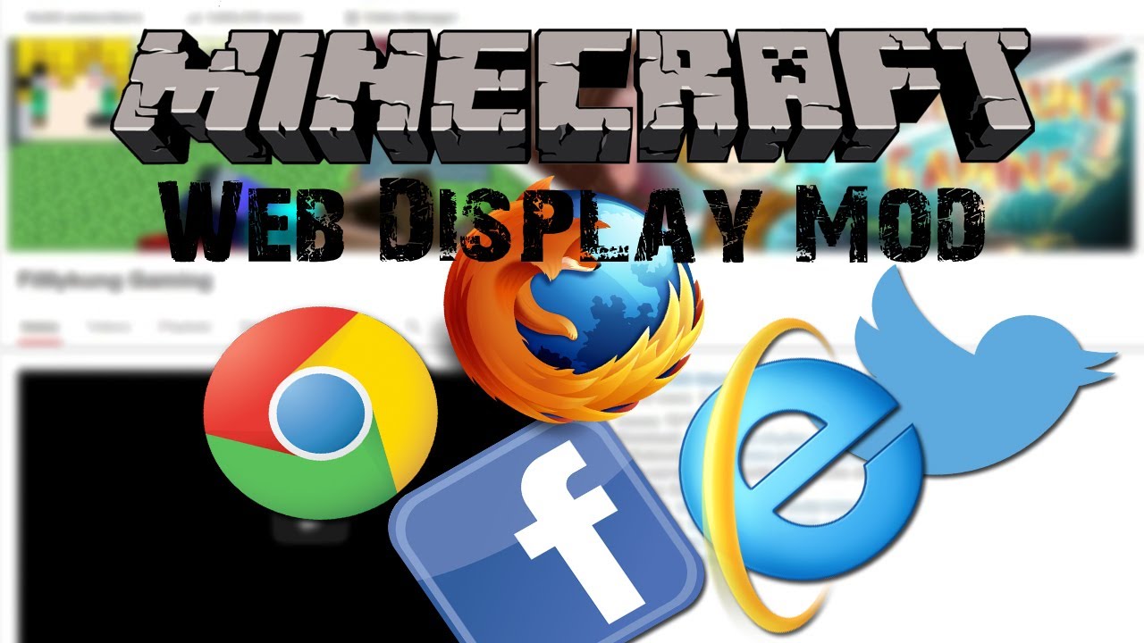 Minecraft Mod รีวิว - Web Display Mod - YouTube