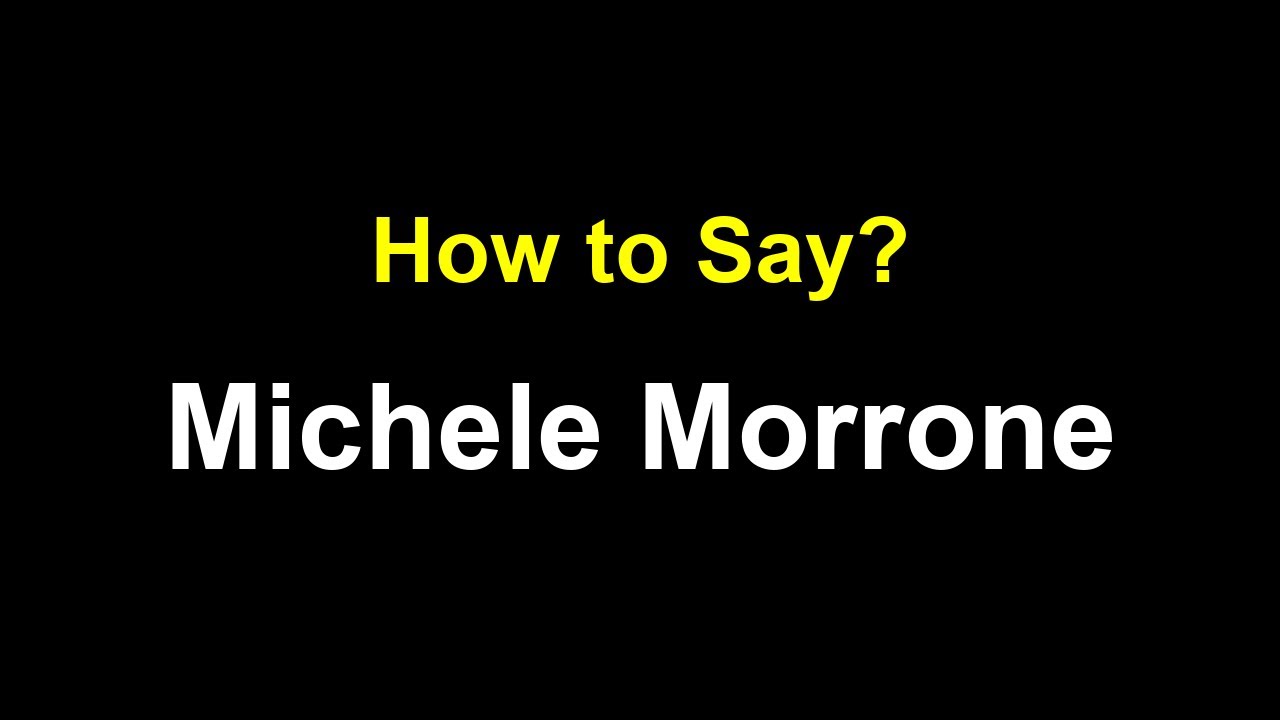 Michele Morrone Pronunciation | How to Pronounce Michele Morrone in ...