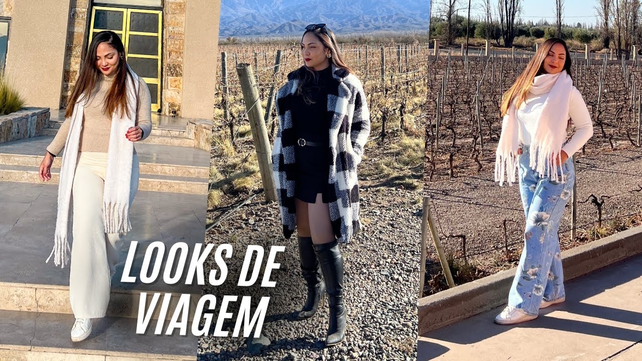 LOOKS DE VIAGEM de inverno para Mendoza - YouTube