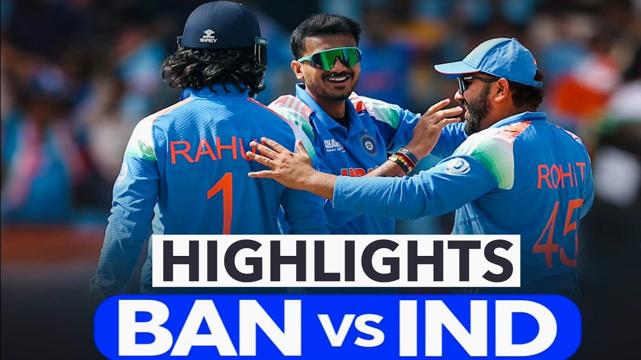 INDIA vs BAN HIGHLIGHTS. Chompions Trophy Gill Hundred. - YouTube