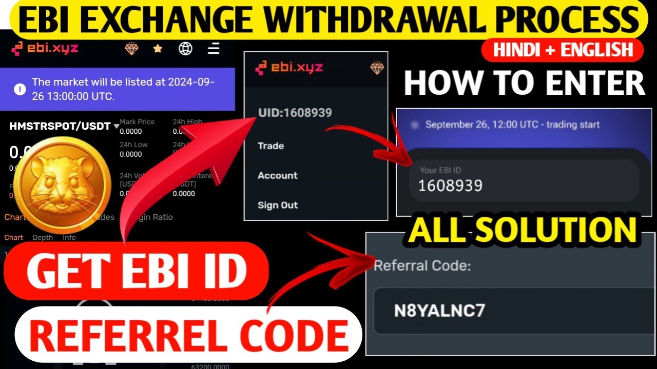 EBI Exchange Hamster Kombat Withdrawal Kaise Kare | EBI Exchange ...
