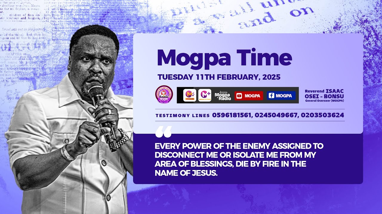 CONNECT ME TO MY AREA OF BLESSING OH LORD! || MOGPA TIME WITH REV O B ...