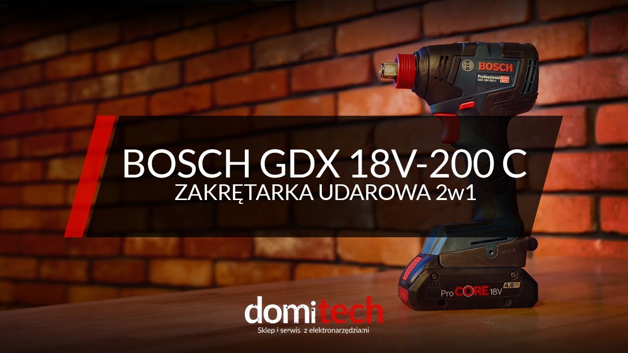 Bosch GDX 18V - 200 C | Zakrętarka udarowa 2w1 | Domitech Bydgoszcz ...
