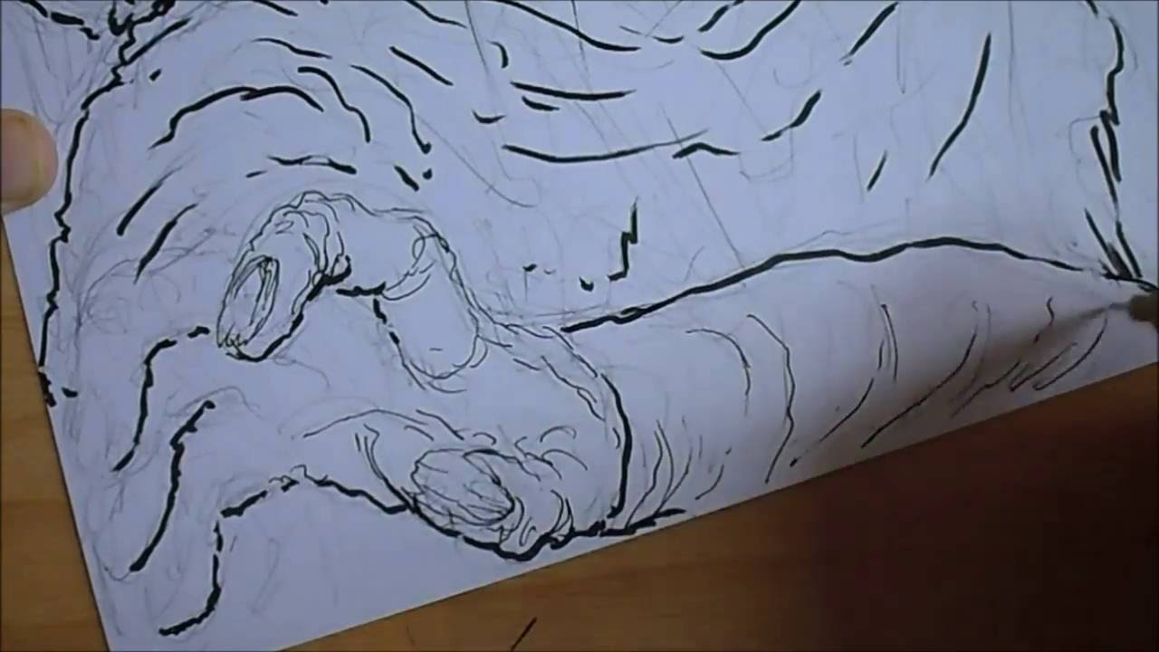 Drawing A Zombie Apocalypse Illustration - YouTube